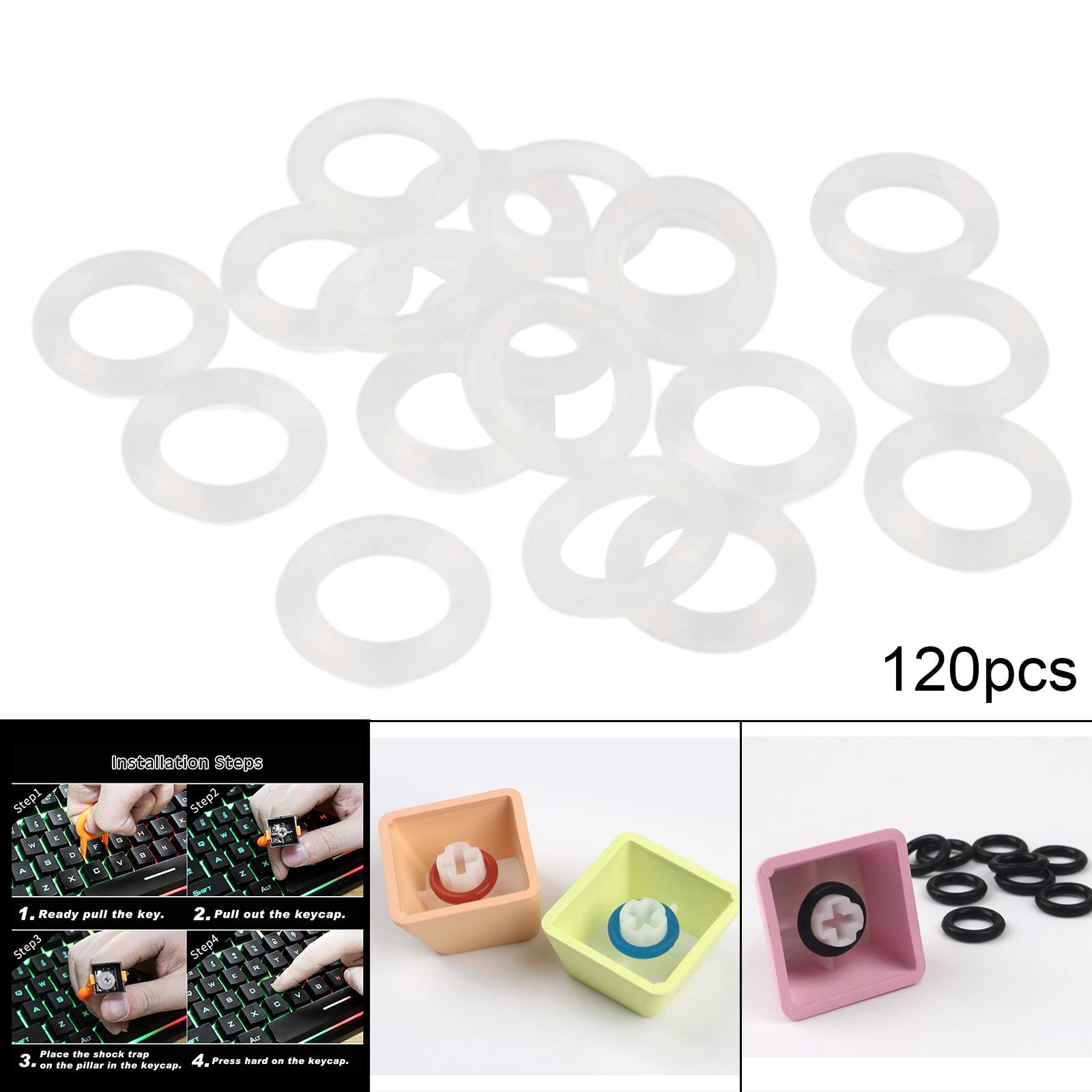 120x Keyboard Switch Dampener Damper Sound Reducer Make Your Mechanical ...
