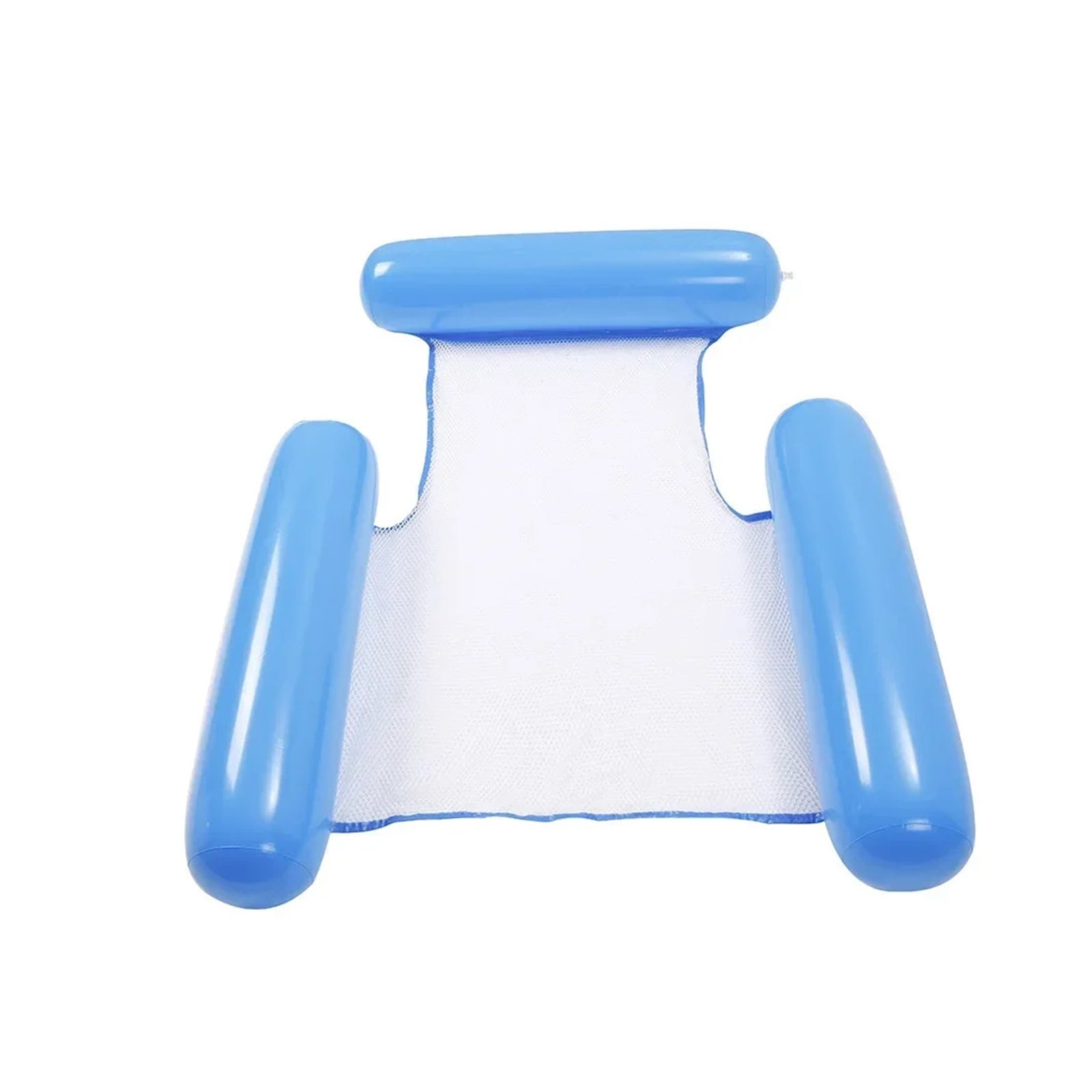 120x100cm PVC Stripe Inflatable Floating Water Backrest Lounge Chair ...