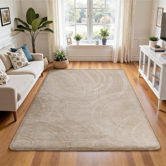 120x180cm Oversized Flannel Area Rug Non Slip Backing Soft Warm Plush ...