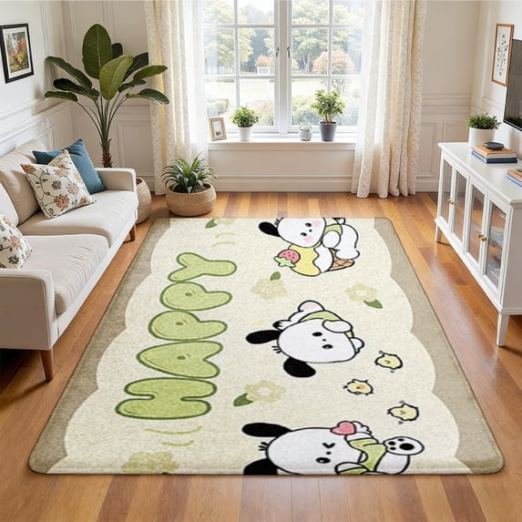 120x180cm Oversized Flannel Area Rug Non Slip Backing Soft Warm Plush ...
