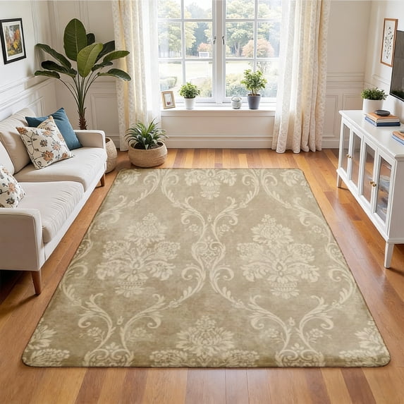 120x180cm Oversized Flannel Area Rug Non Slip Backing Soft Warm Plush ...
