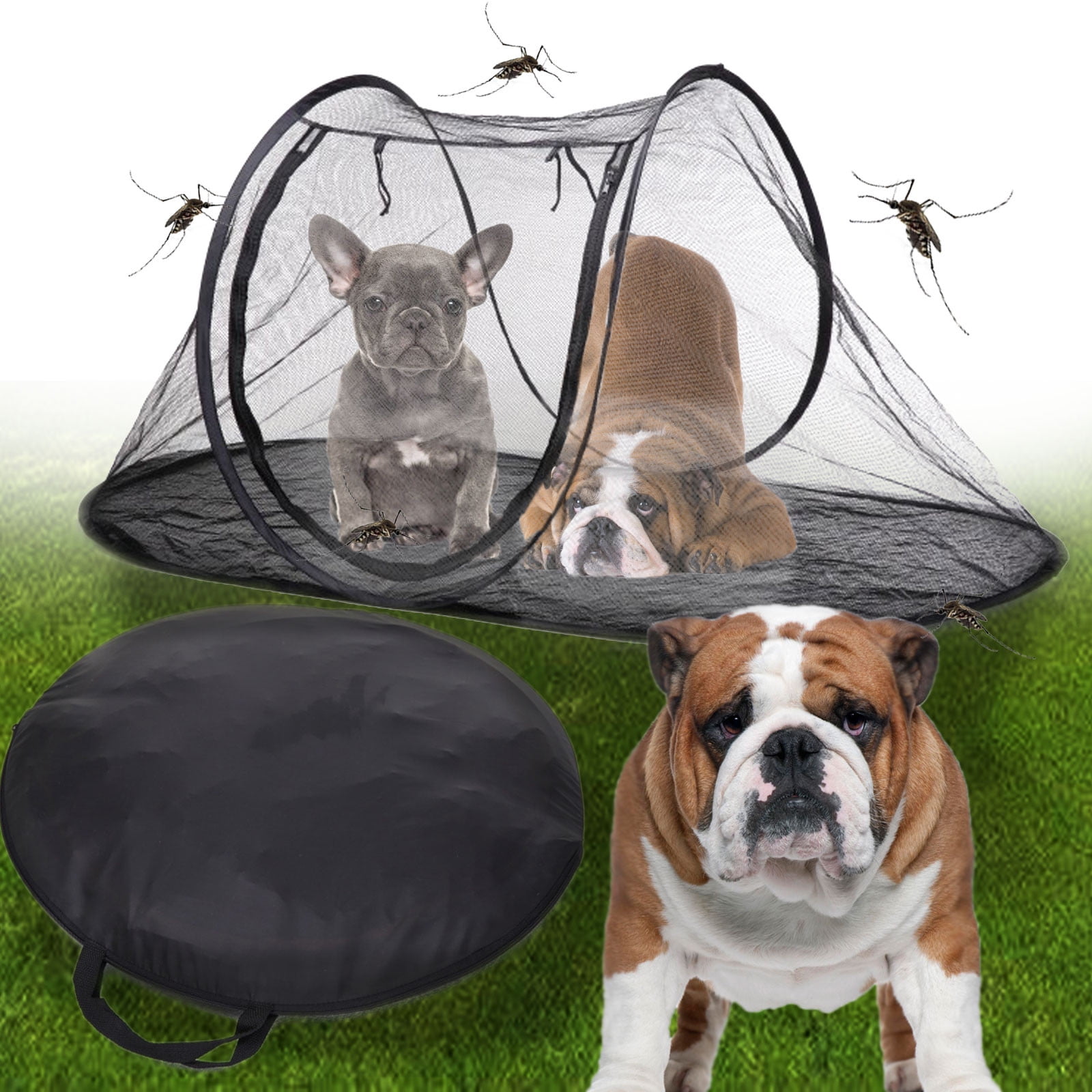 120x63x50cm Foldable Transparent Pet Tent, Cat Dog Pet Enclosure Tent ...