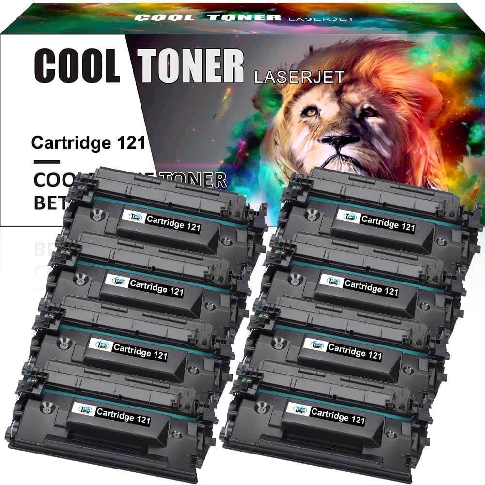 121 Black Toner Cartridge 8-Pack Compatible for Canon Cartridge 121 CRG121 CGR-121 imageCLASS ...