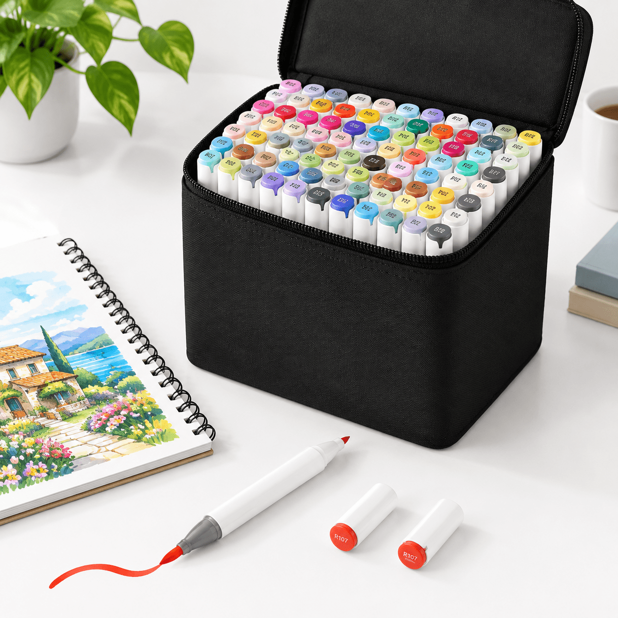 121 Colors Markers Brush Tip & Fine Coloring Set - Walmart.com