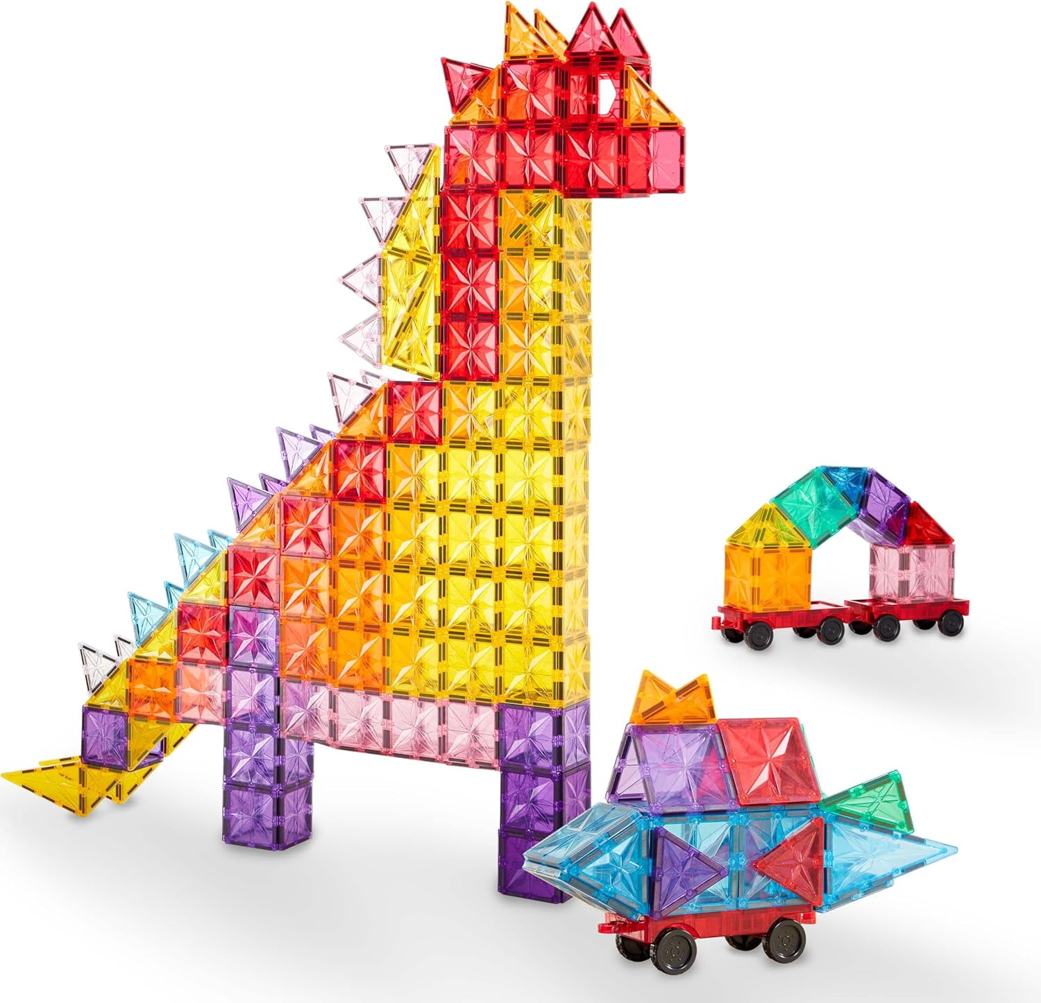 121 PCS Magnetic Tile Creative Toys, 3D Building Magnet Blocks, STEM ...