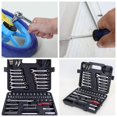 121 Piece Mechanic Tool Set, 1/4 & 3/8 Inch Drive Metric & Standard ...
