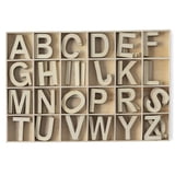 121 Piece Wood Letter Set by Make Market - Walmart.com
