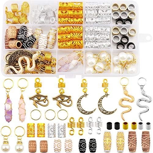 121 count Dreadlocks Wire Wrapped Loc Adornment Imitation Beads Braid ...