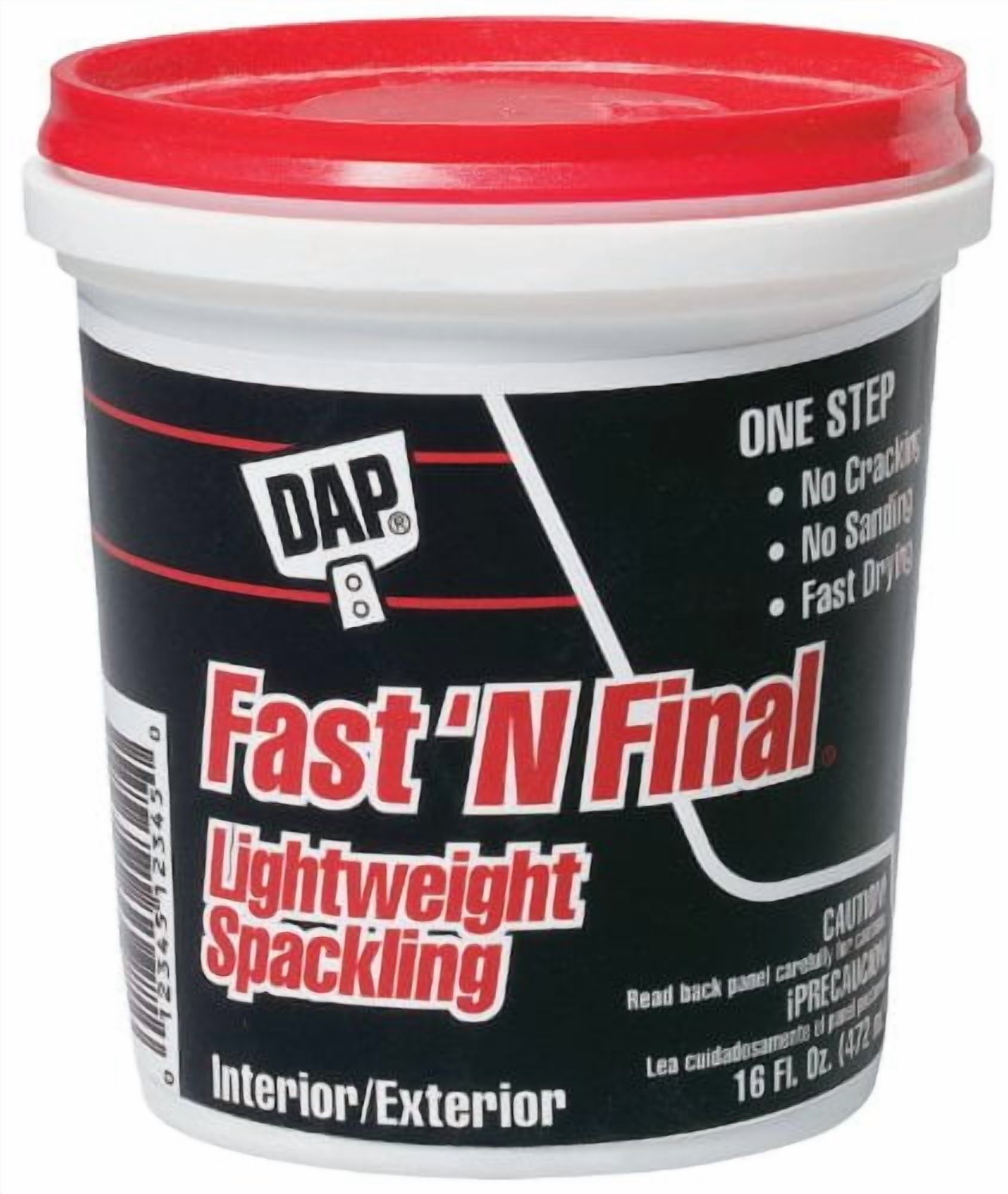 12141 Fast 'n Final Interior/Exterior Lightweight Spackling (RTU ...