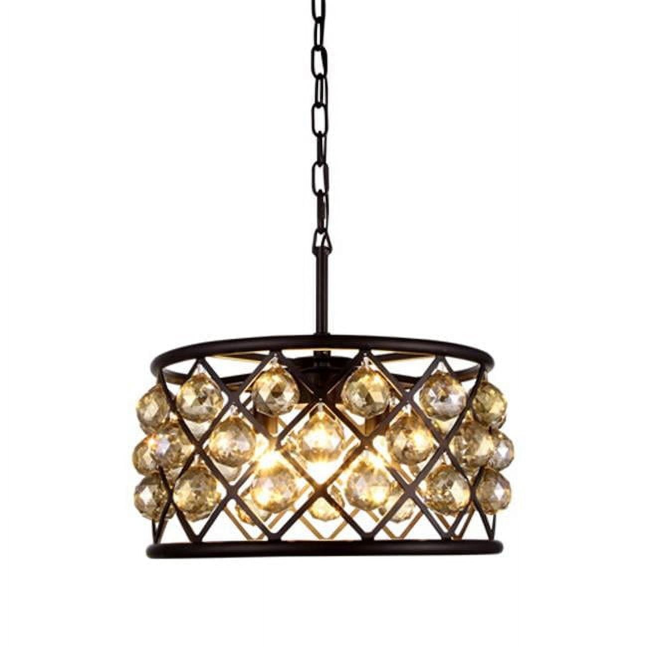 1214D16MB-GT-RC Madison Pendant Lamp - Mocha Brown- Royal Cut Golden Teak Smoky - Walmart.com