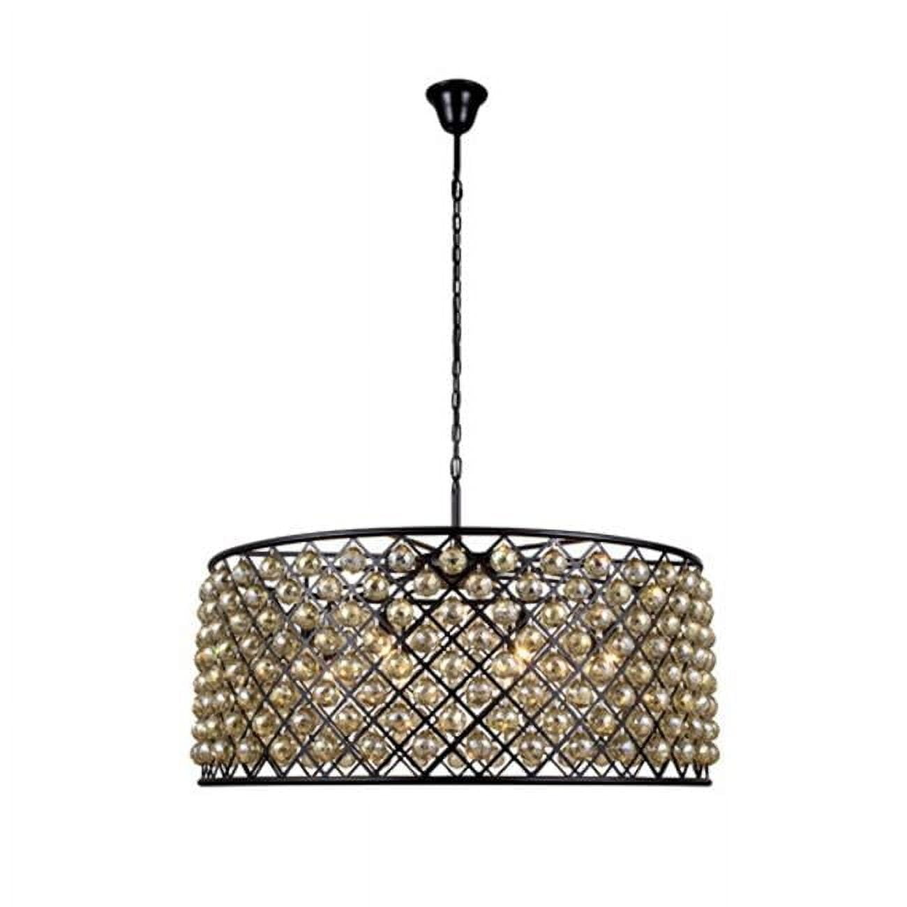 1214G43MB-GT-RC Madison Pendant Lamp - Mocha Brown - Royal Cut Golden Teak Smoky - Walmart.com