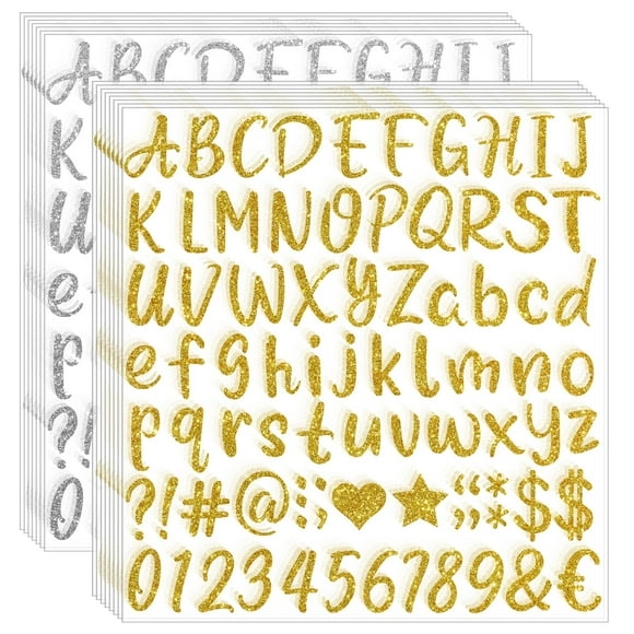 Water Resistant Letter Stickers