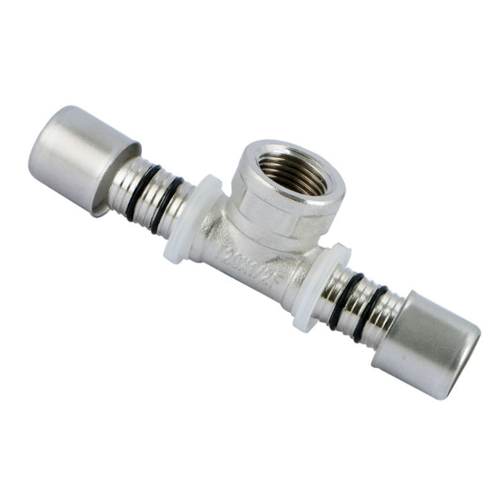 1216/1620*DN15/DN20 Female thread three-way joint copper bite Aluminium ...