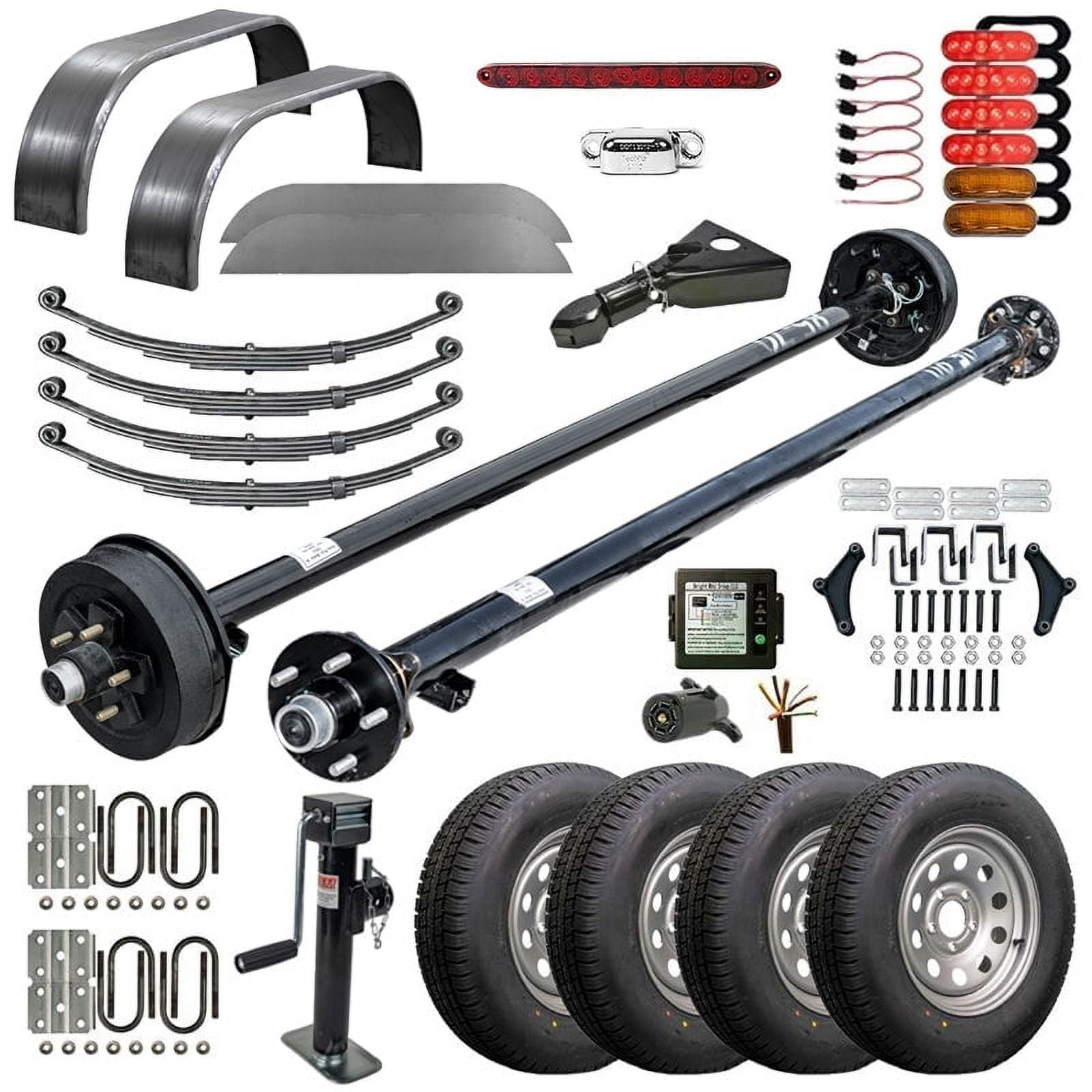 1218 - 8' x 18' Tandem Axle 10.4K Utility Car Hauler HD Trailer DIY ...