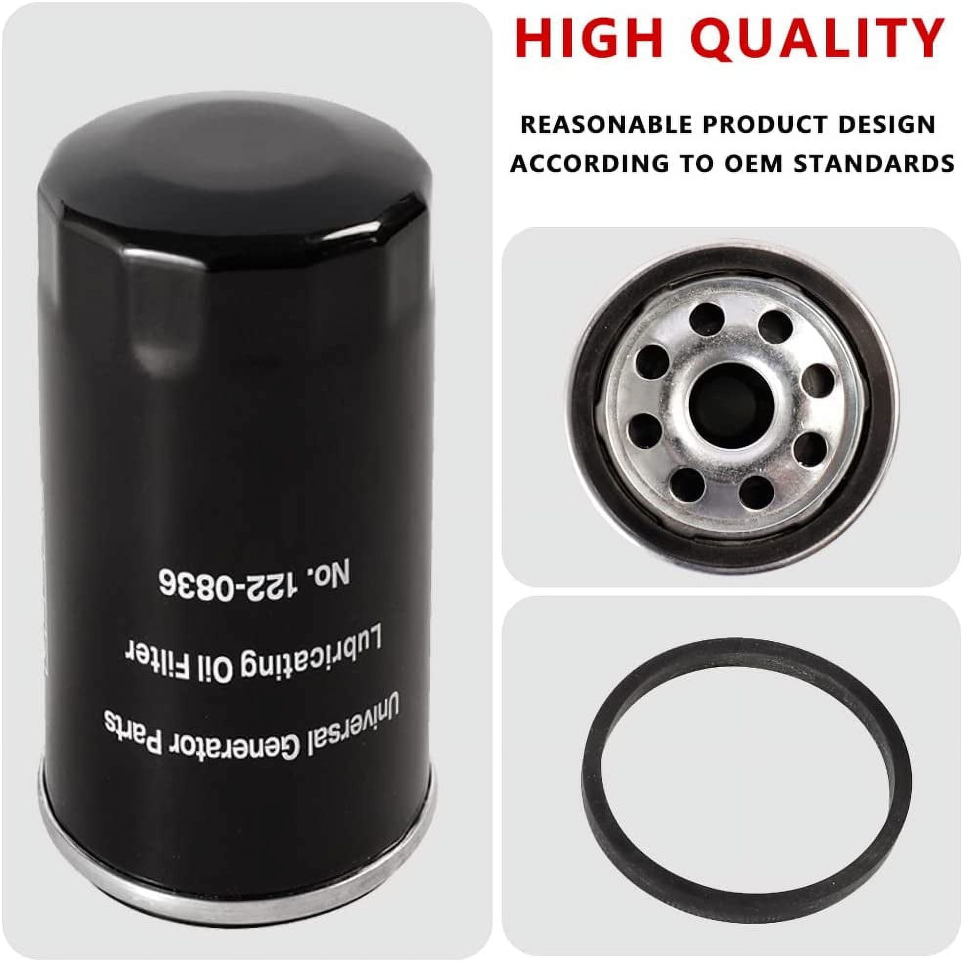 AULDAY Oil Filter 122-0836 for RV QG 5500/7000 Series, Replaces OE ...