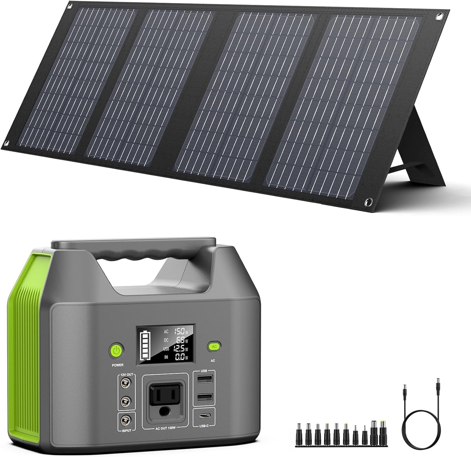 EnginStar 122.8Wh LiFePO4 Portable Power Station with Multi-Device ...