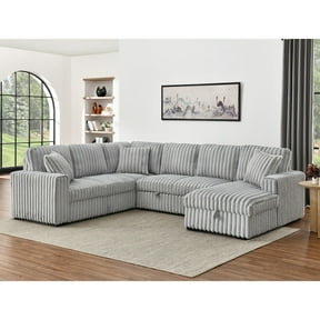 Ashton Oversized Corner Sectional, Blue - Walmart.com