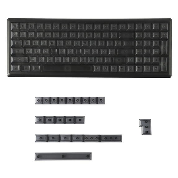 122 Keys Keycaps Translucent with Backlighting DSA Keycaps Wordless For ...