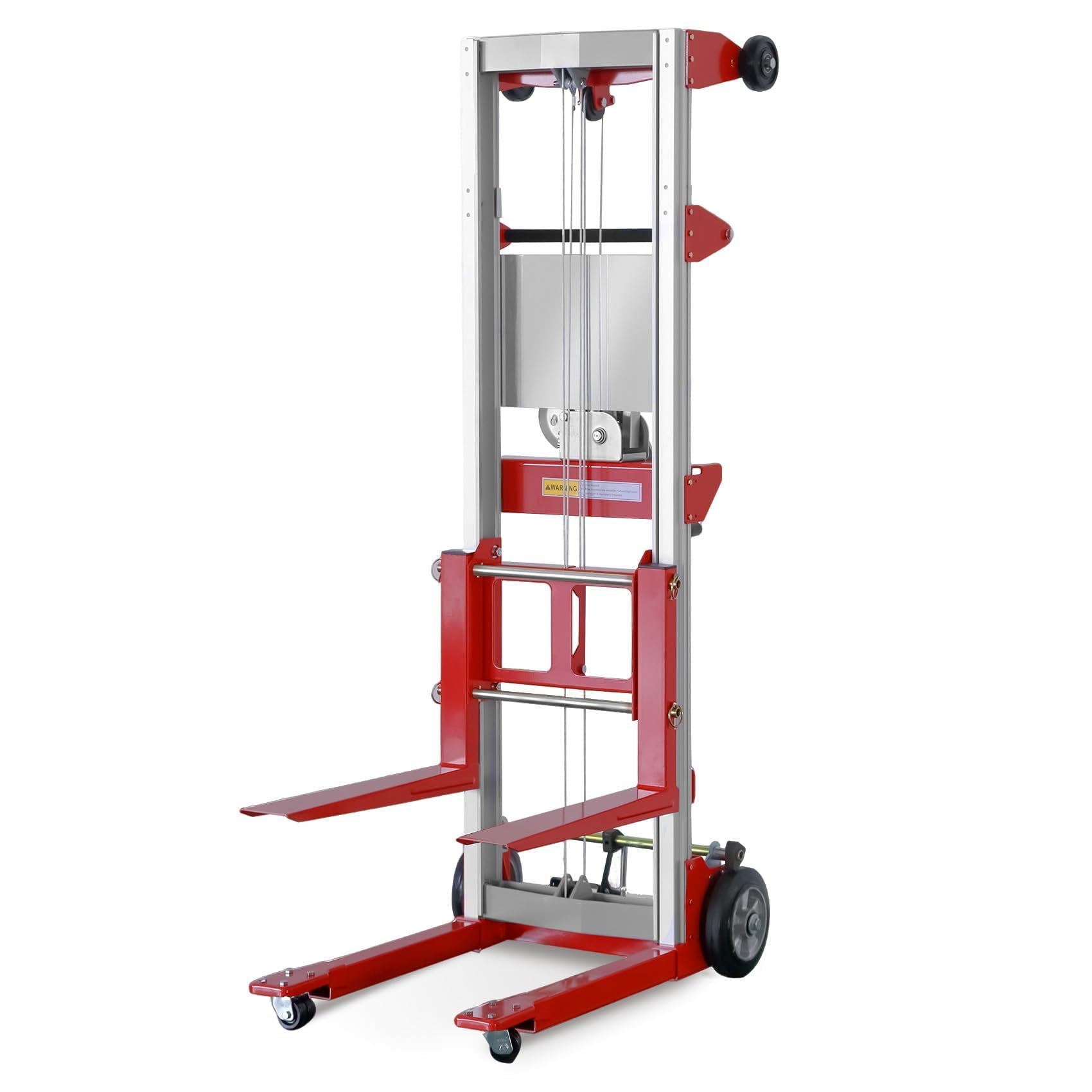122" Manual Material Lift Stacker, 400 lbs Capacity Hand Winch Lift ...