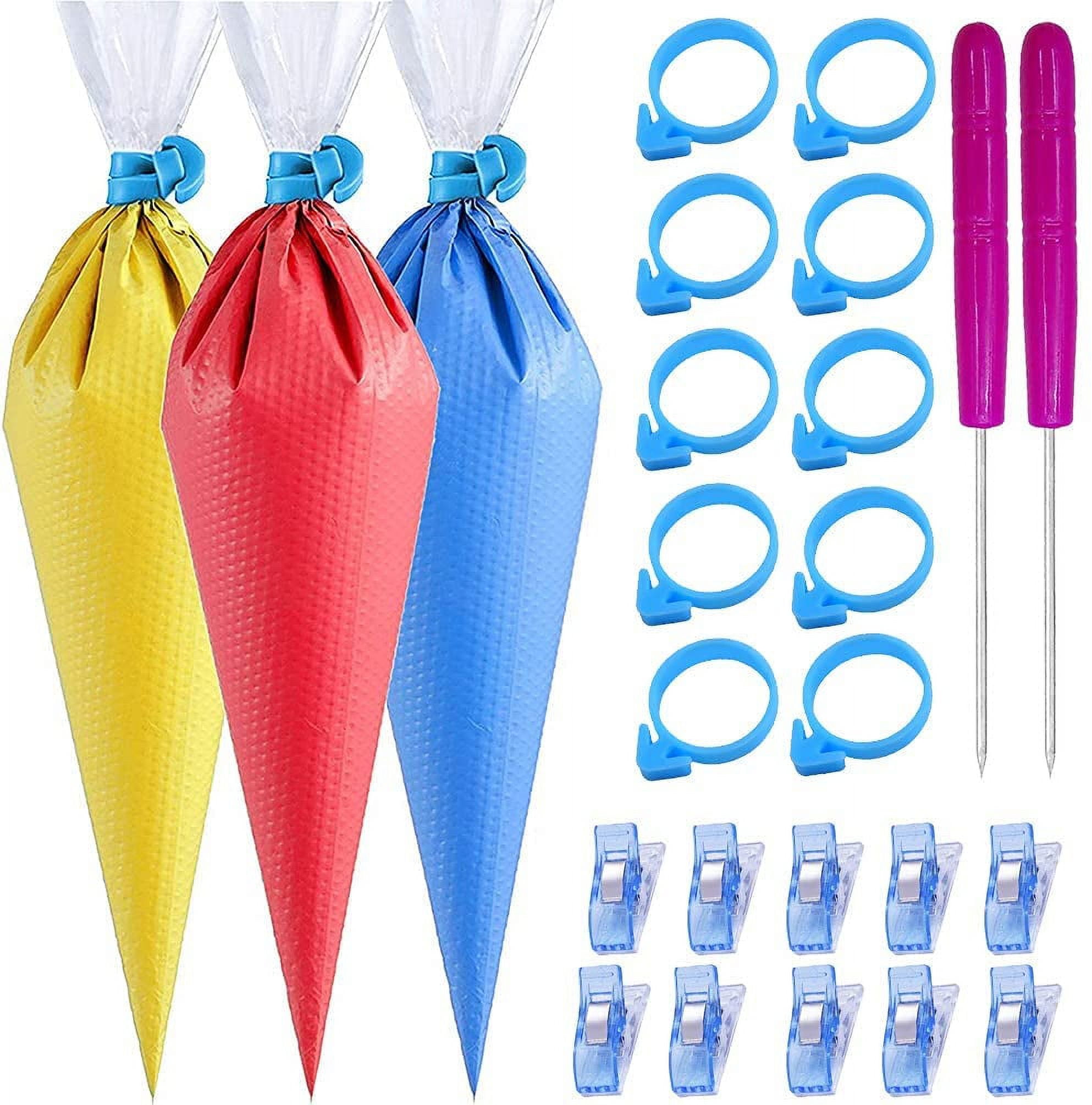 122 Pieces Tipless Piping Bags - Disposable Piping Pastry Bag Set for ...