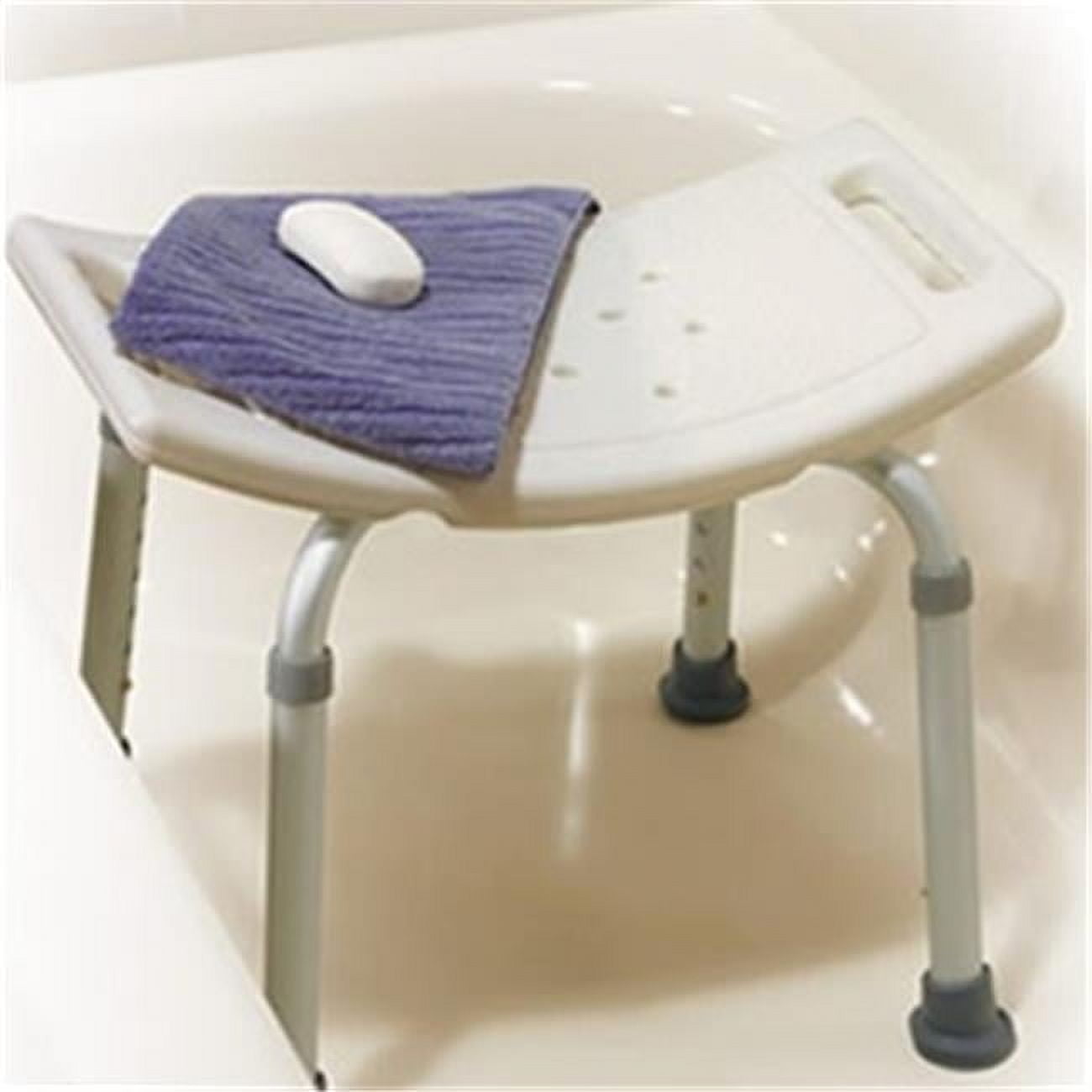 12203KDR-1 Deluxe Aluminum Bath Bench without Back- White - Walmart.com