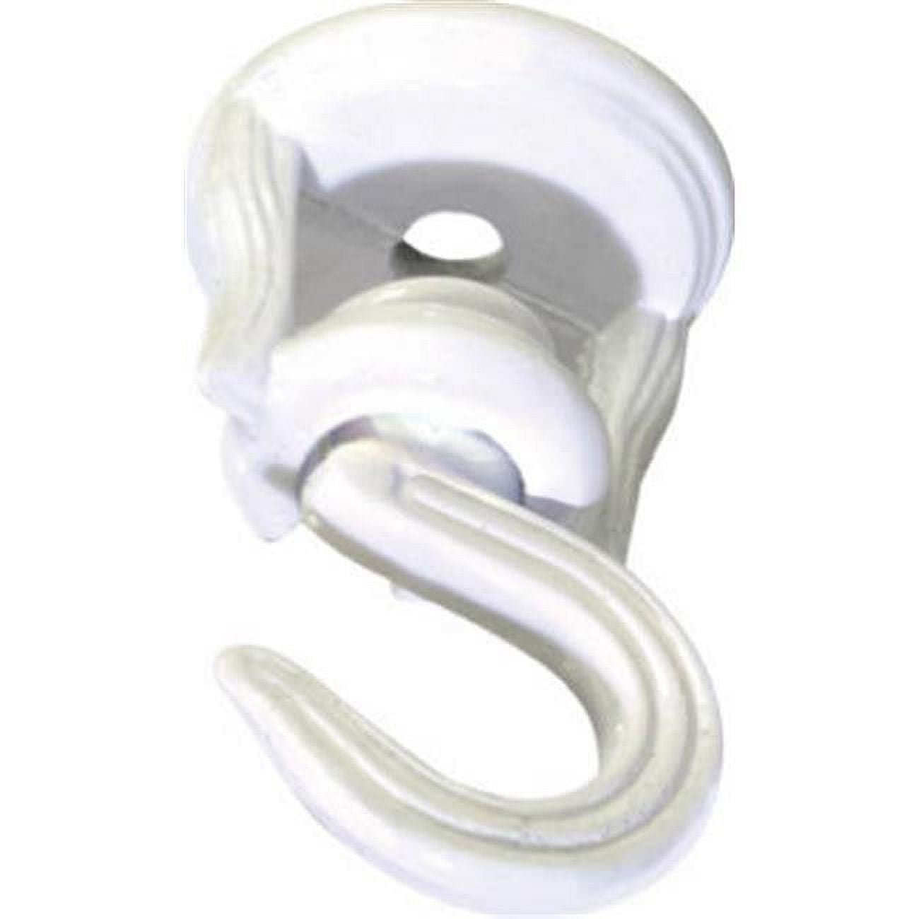 122286 Swivel Ceiling Hook, White - Walmart.com