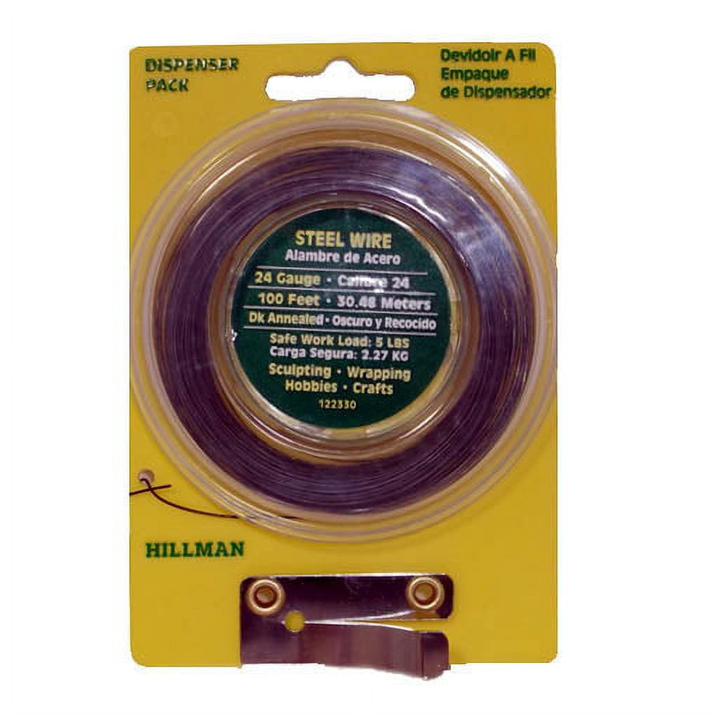 122330 - STEEL WIRE 24AWG 100FT DISPENSER PACK SAFE WORK LOAD 5LBS ...