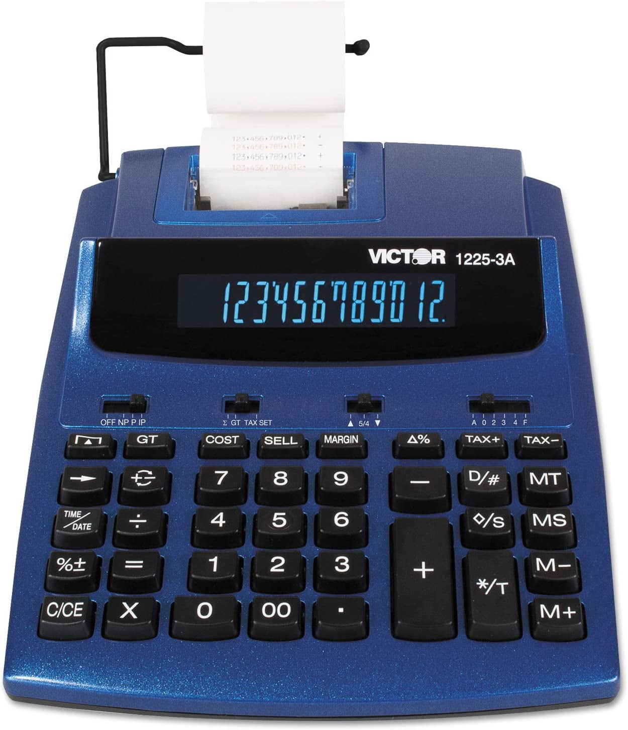 1225-3a Antimicrobial Two-Color Printing Calculator, Blue/red Print, 3 ...