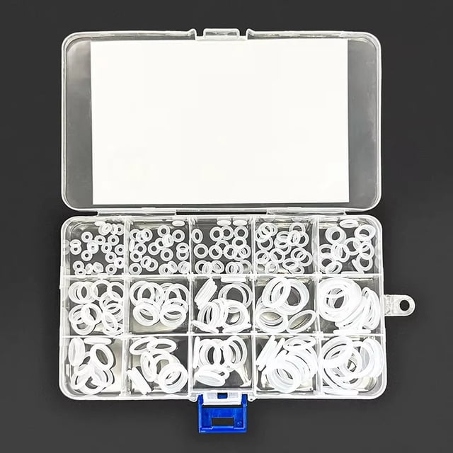 1228 Pcs Silicone O Rings Assortment 32 Sizes Clear White With Pick And ...