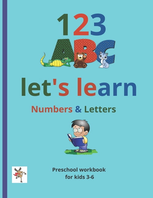 123 ABC let's learn Numbers & Letters Preschool workbook for kids 3-6 ...