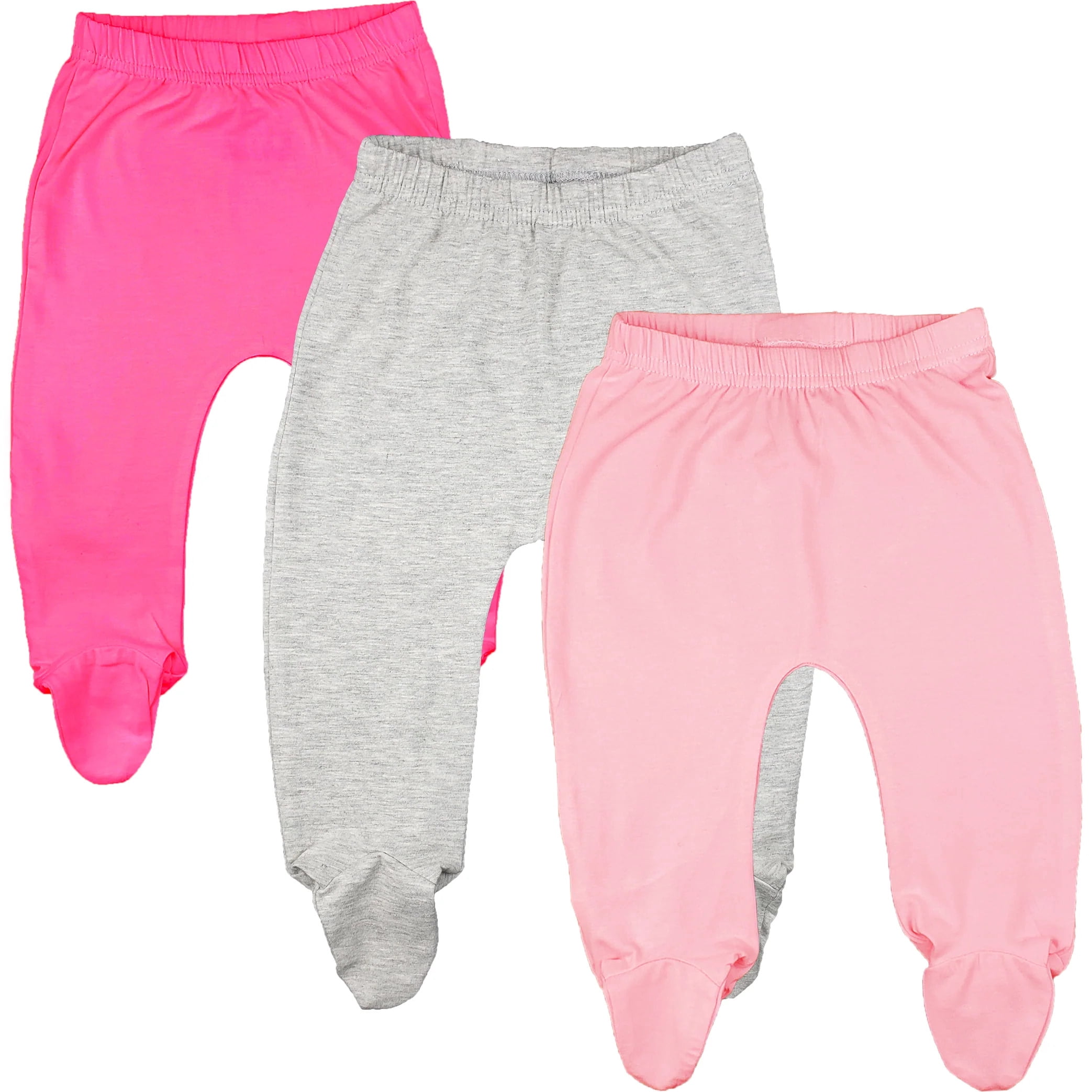 123 Bear Cotton Spandex Baby Pants with feet / Baby leggings with ...