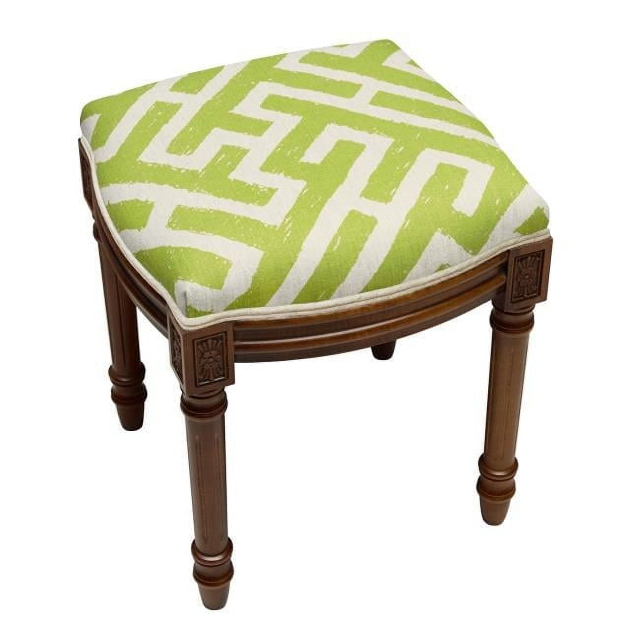 123 Creations FS069XXCH Chartreuse Lattice Upholstered Wooden Vanity ...