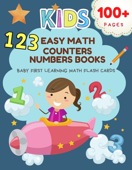 123 Easy Math Counters Numbers Books Baby First Learning Math Flash ...