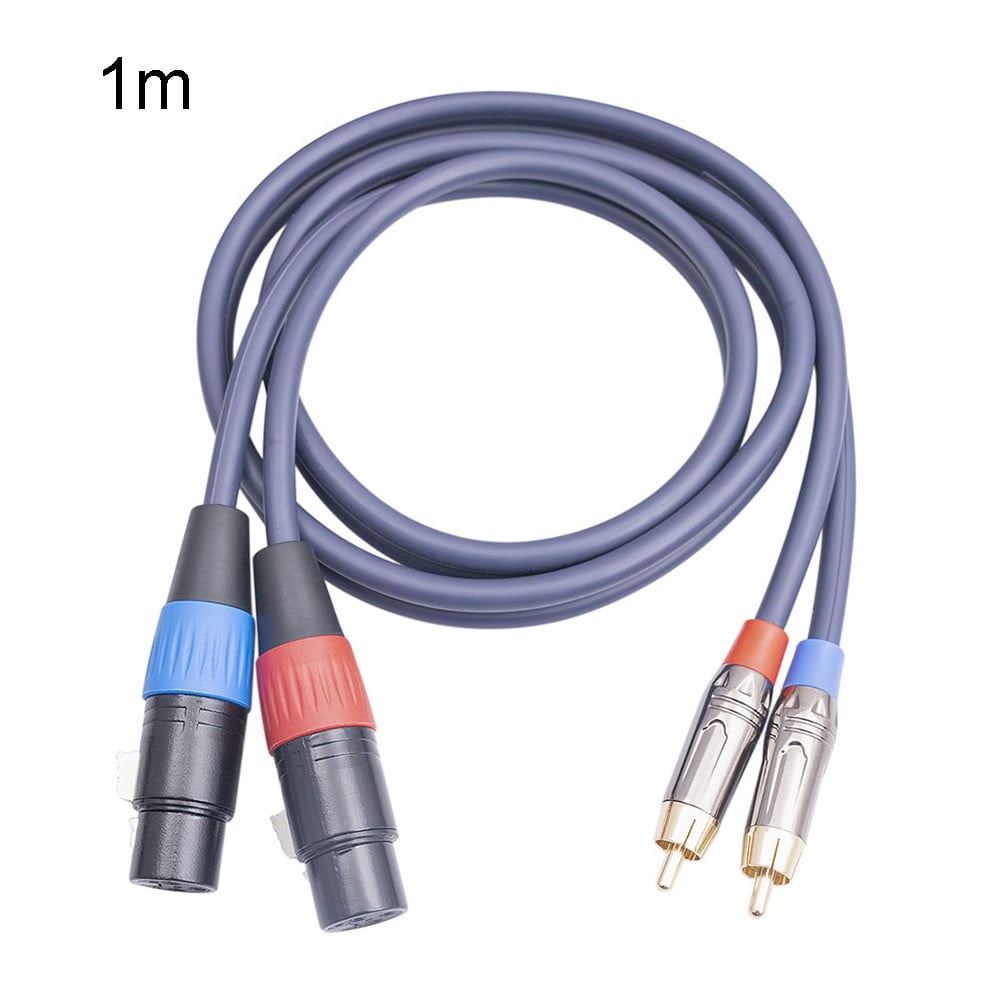 123 Meter Dual XLR Female to Dual RCA Male HiFi Audio Cable Amplifiers ...