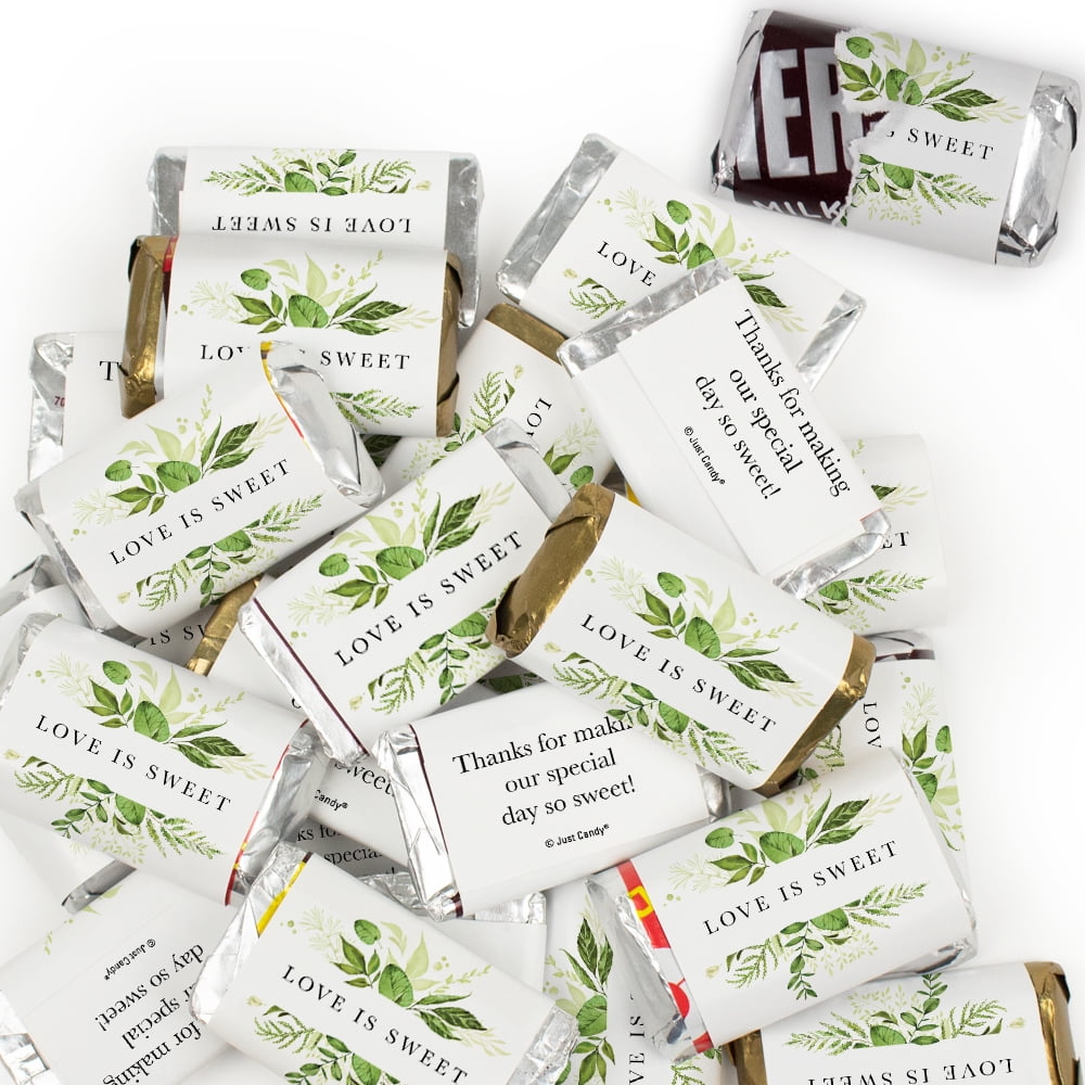 102 Pcs Botanical Wedding Candy Party Favors Hershey's Miniatures ...