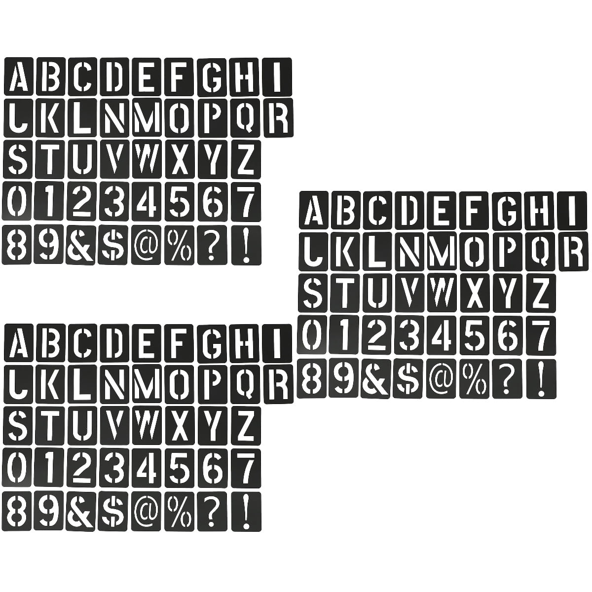 123 Pcs Letter Template Stencils Symbol Painting DIY Supply Drawing ...