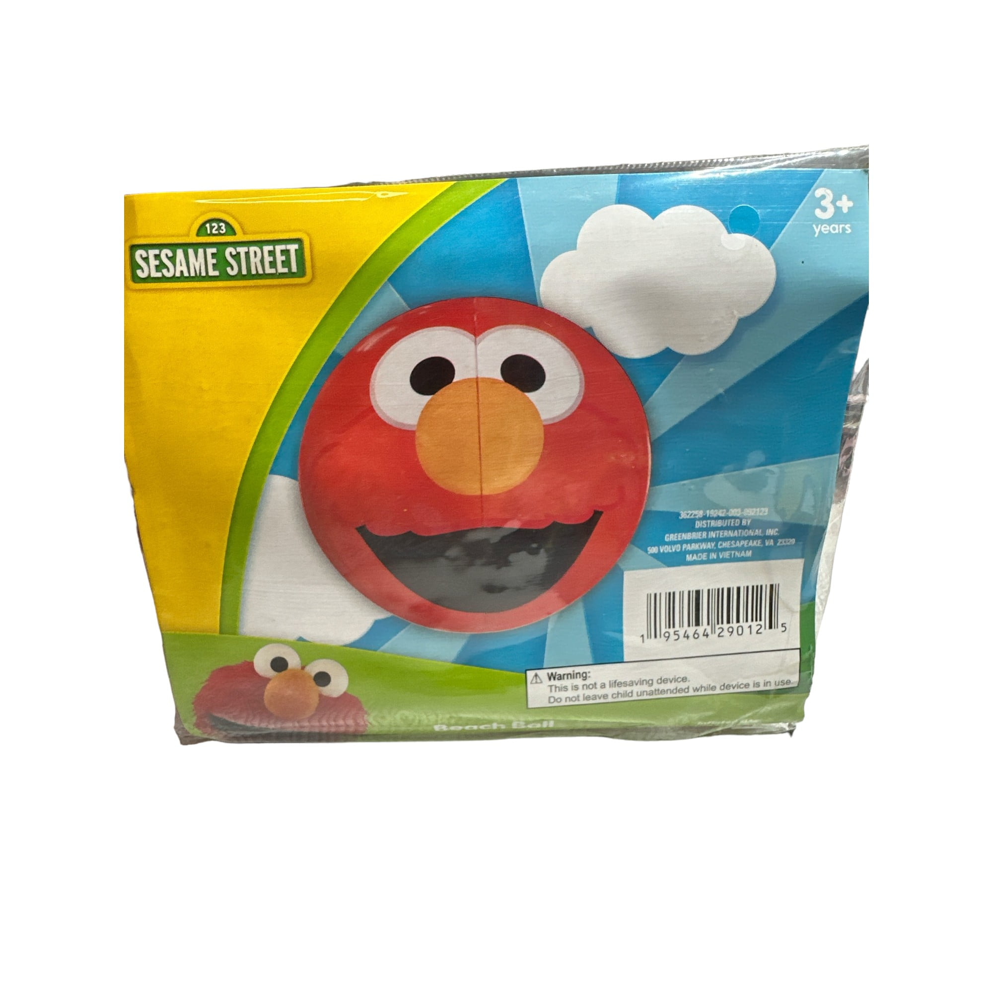 123 Sesame Street Elmo Beach Ball - Walmart.com