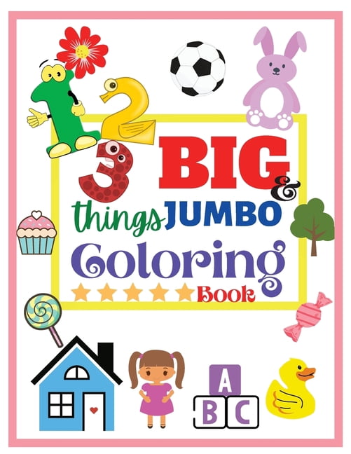 123 things BIG & JUMBO Coloring Book: 123 Coloring Pages! Easy, Large ...