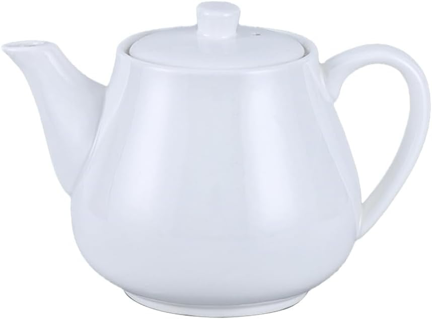 123Arts Porcelain Teapot, Tea Pot, Pure White Teapot, Tea Pot for Home ...