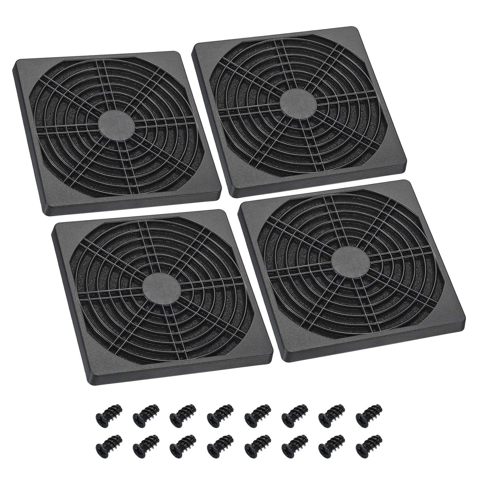123mm Cooling Fan Filter with Screw, ABS Ventilator Grill Protector ...