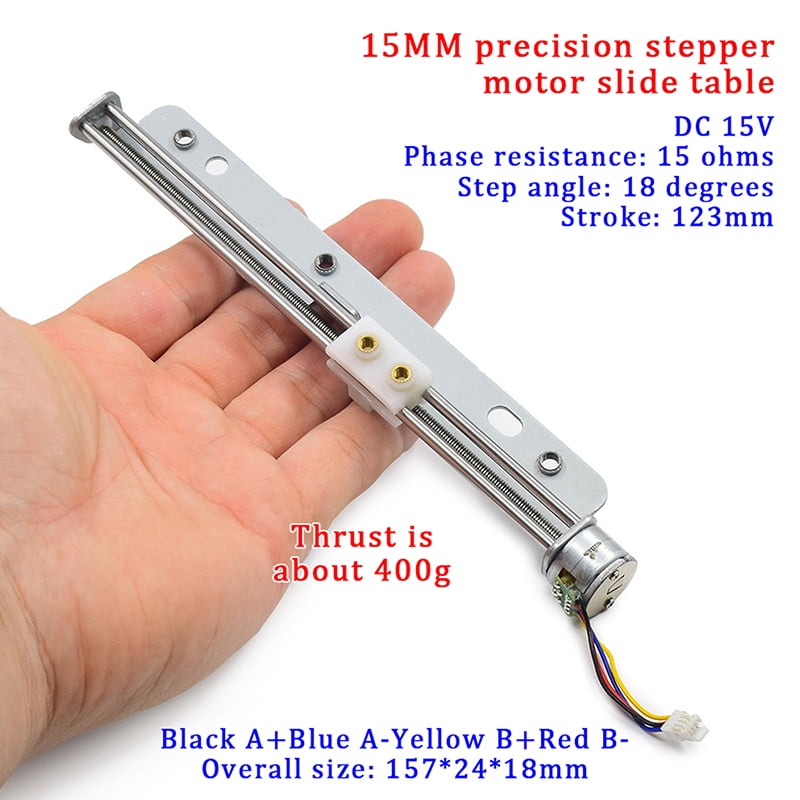 123mm Linear Actuator Micro 15mm Linear Stepping Motor With Nut Two ...