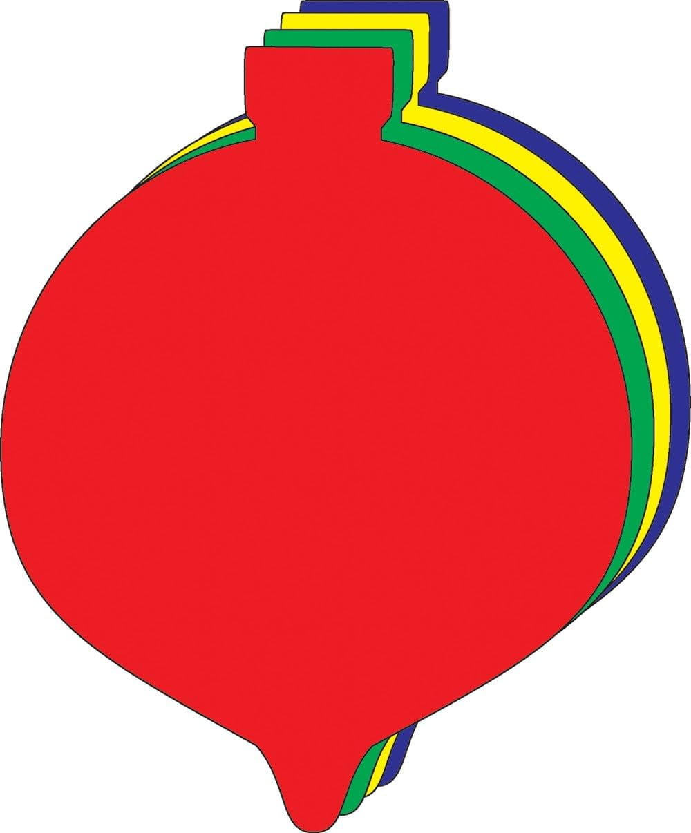 124 Pcs Ornament Assorted Creative Paper Cut-Outs 5.5in for Christmas ...