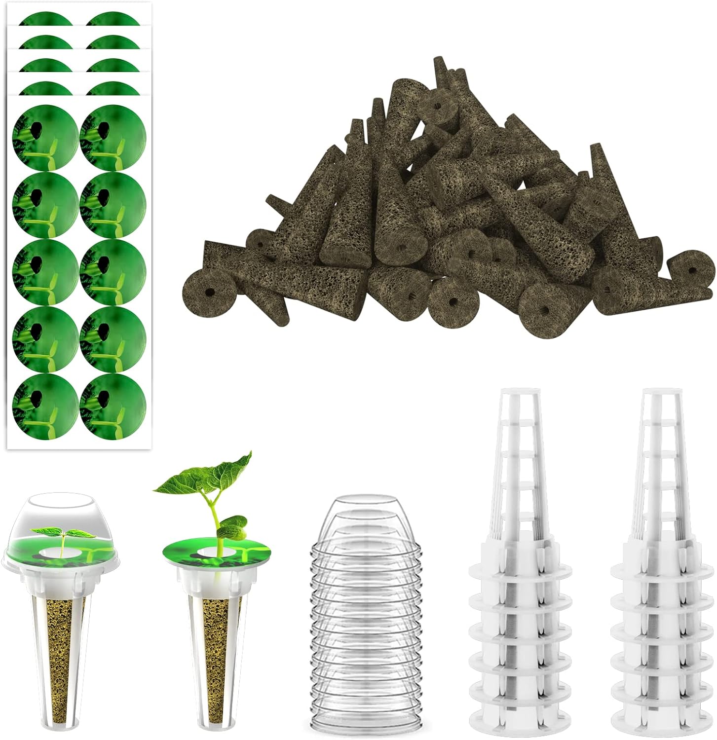 124 pcs Seed Pod Kit for Aerogarden, Grow Anything Kit for Indoor ...