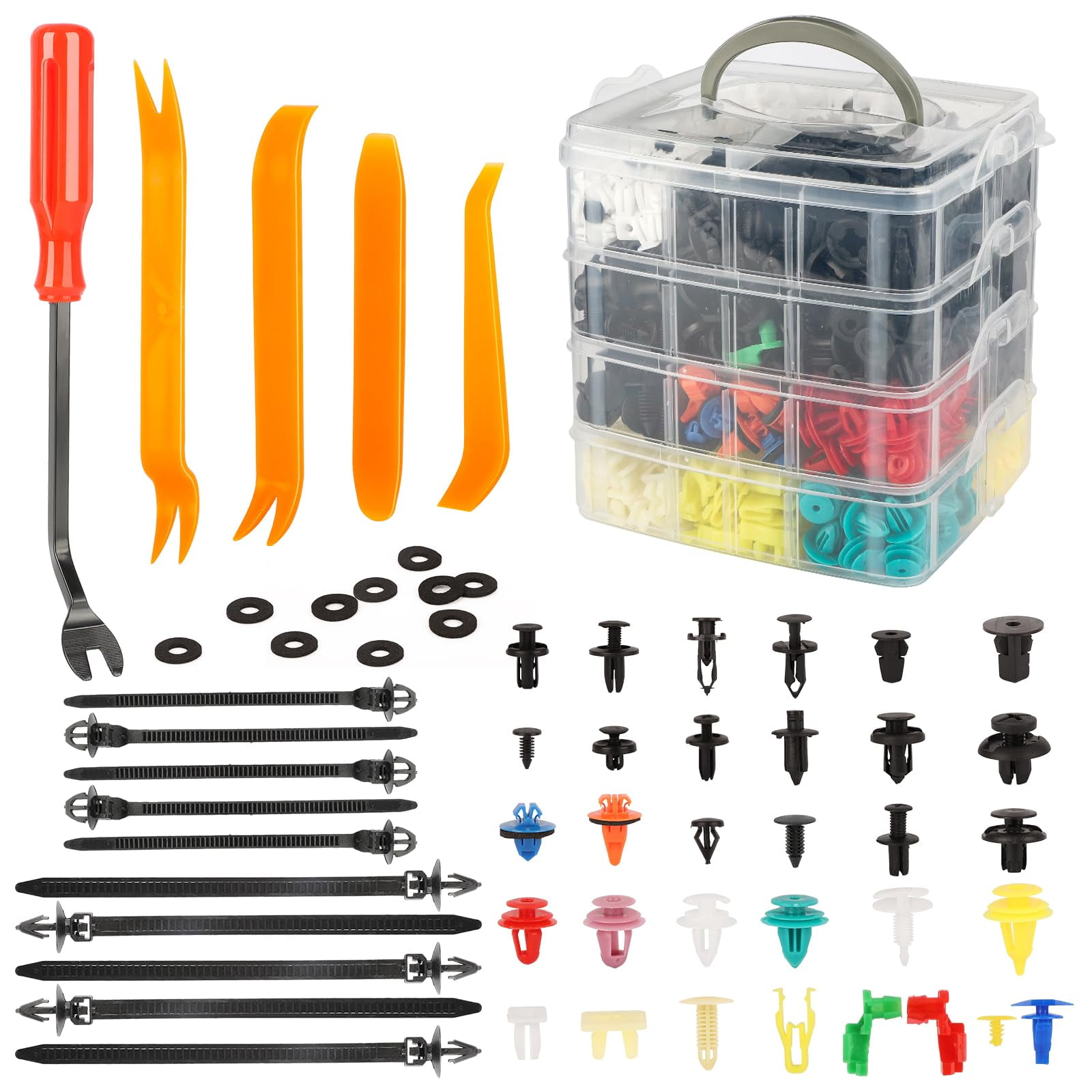1240Pcs Bumper Clips Car STF9 Retainer Clips & Plastic Fasteners Kit ...