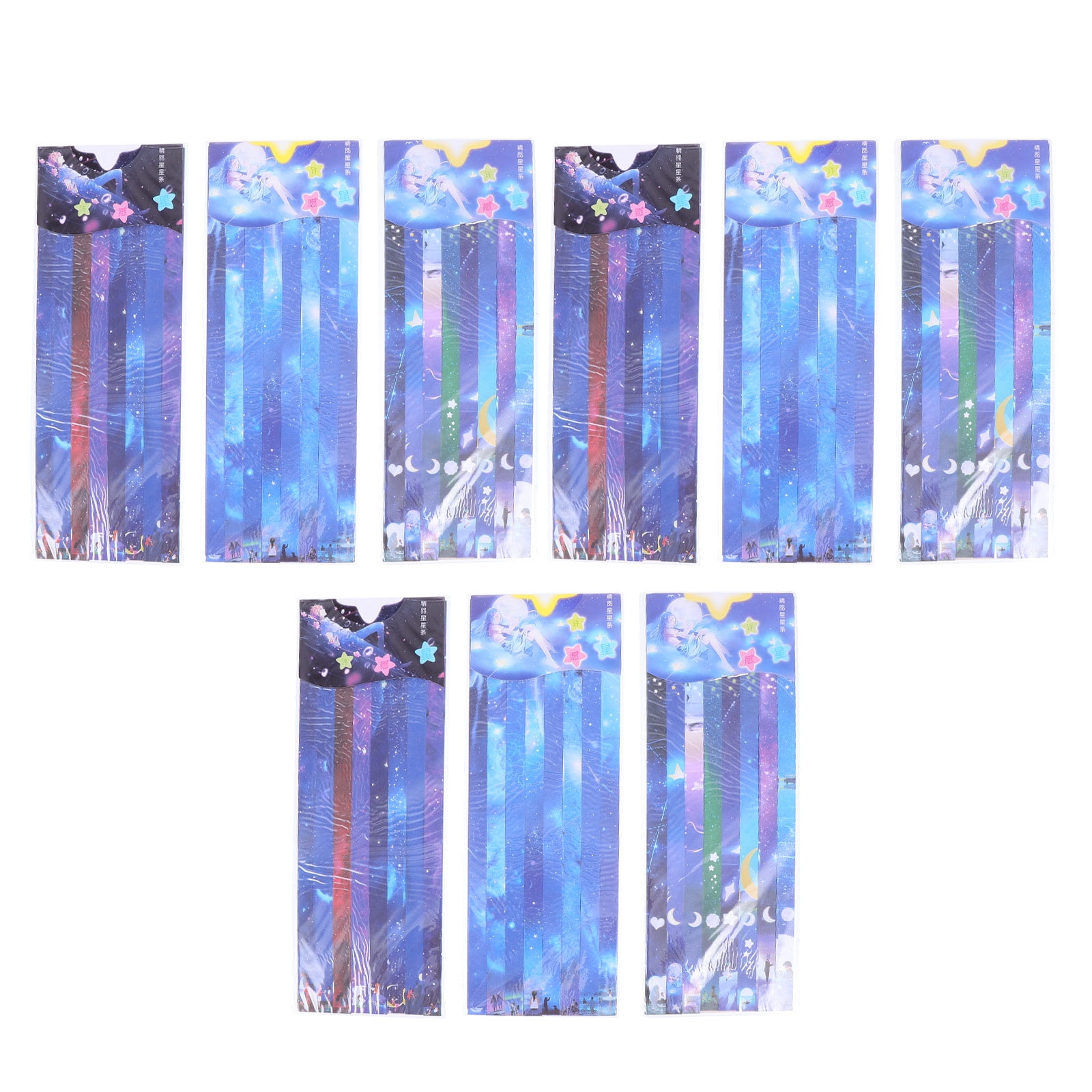 1244Pcs Star Paper Strips Star Folding Paper DIY Paper Strips (Assorted ...
