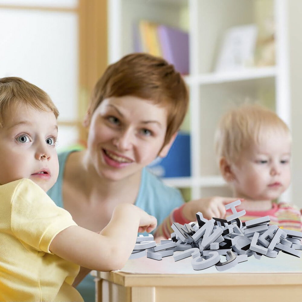 124Pcs Fridge Magnetic Letters Gift Set Alphabet Magnets with Carry Box ...