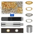 Sewing Fabric Repair Metal 124Pcs Grommet Kit 1/2 inch, Durable Copper ...