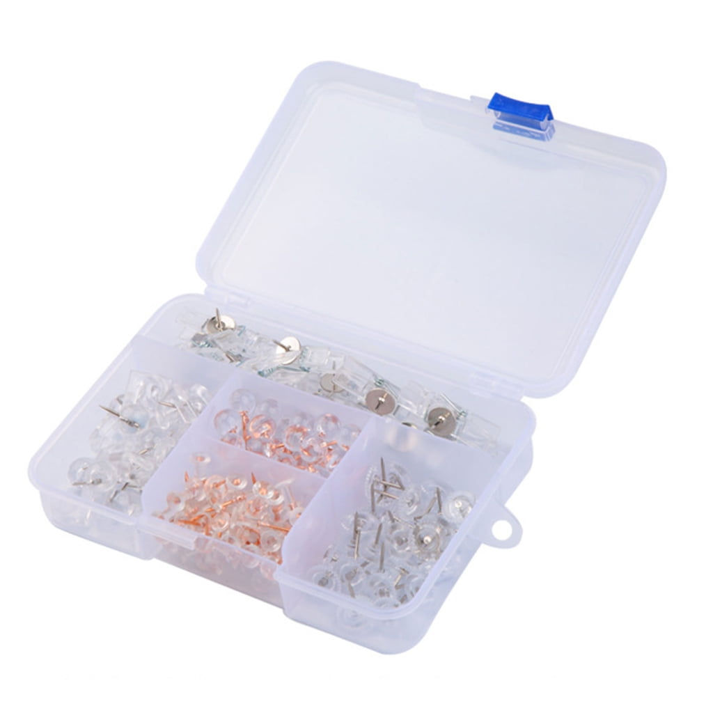 125/140Pcs Multi-functional Thumb Tacks Clear Clips Pushpins for ...
