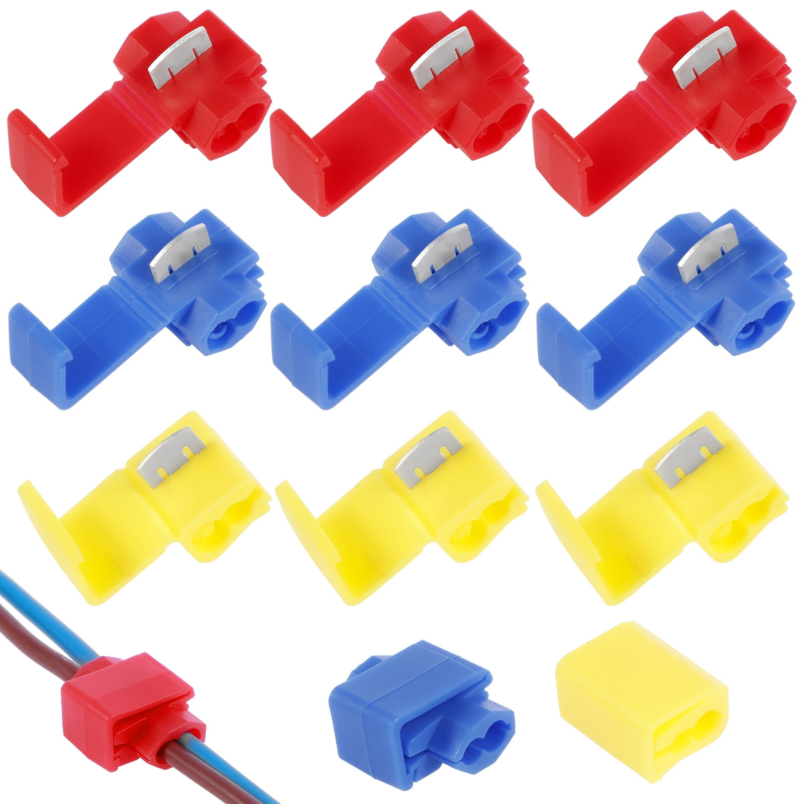 125/250Pcs Wire Connectors Quick Splice T Tap Wire Connectors 22 to 10 ...