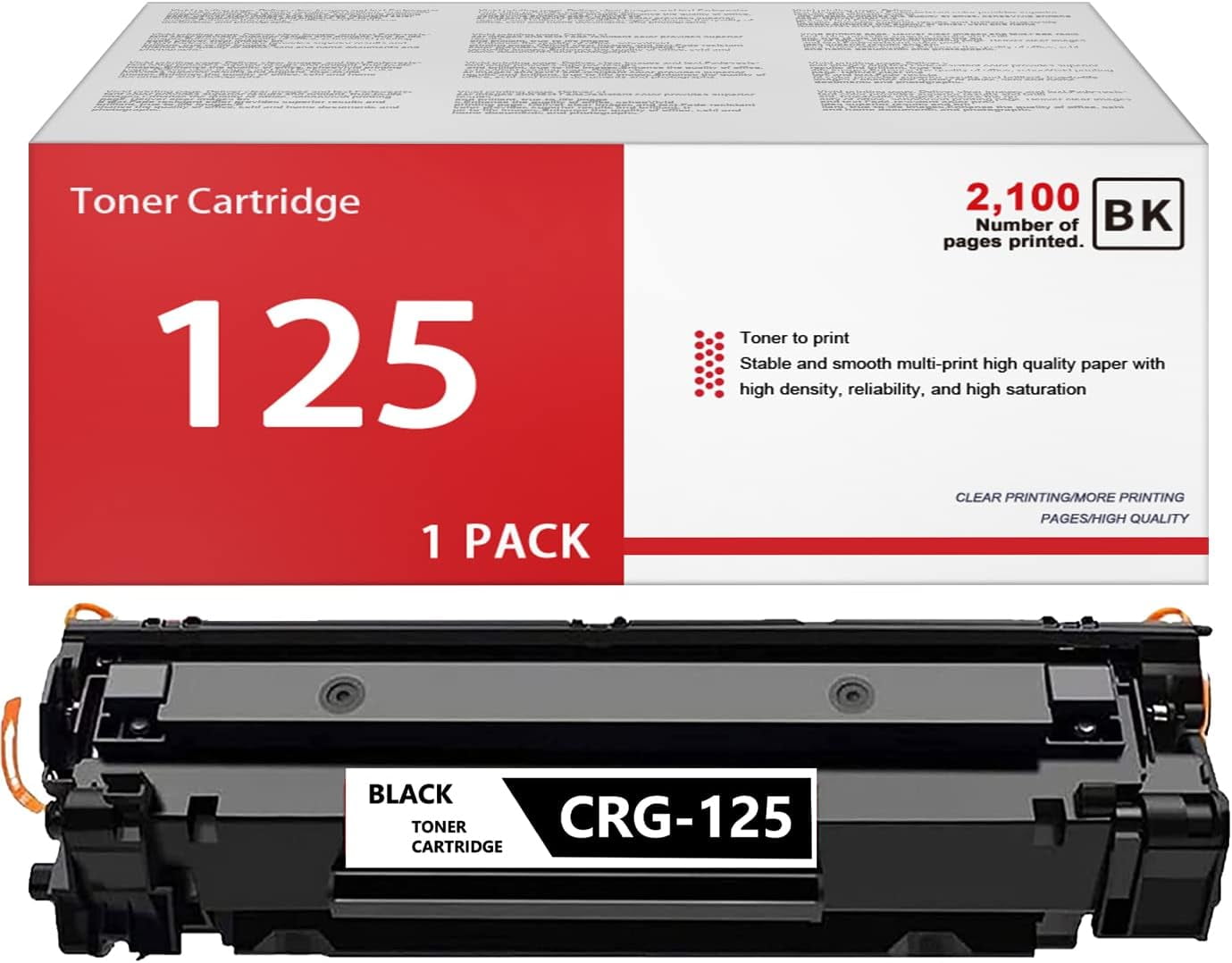 125 (3484B001) CRG125 Toner Cartridge - High Yield Replacement for ...